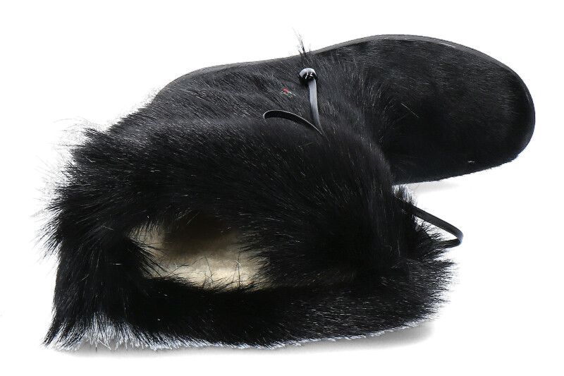 Oscar Sport fur boots GIADA GOAT FUR- black