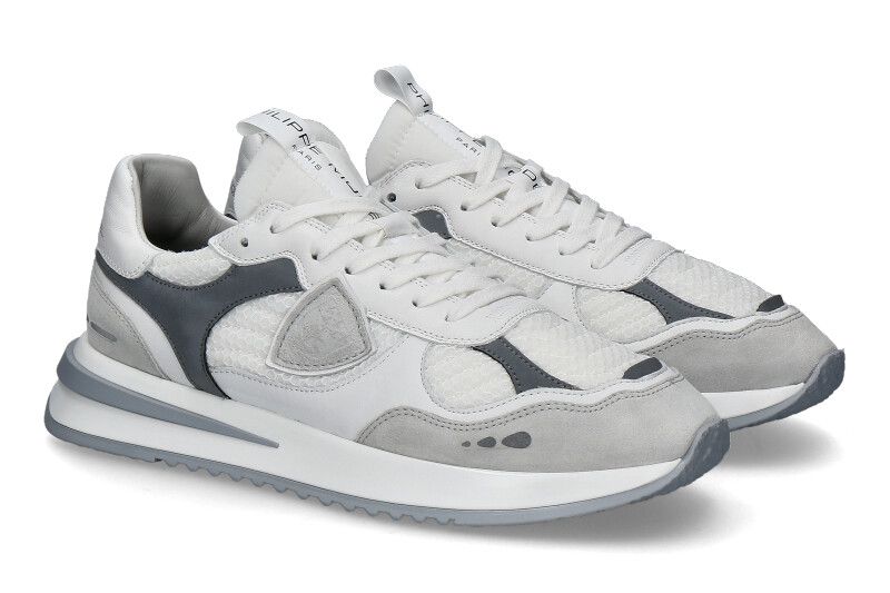 Philippe Model Herren- Sneaker OLYMPIQUE FANCY RESAU weiss/grau