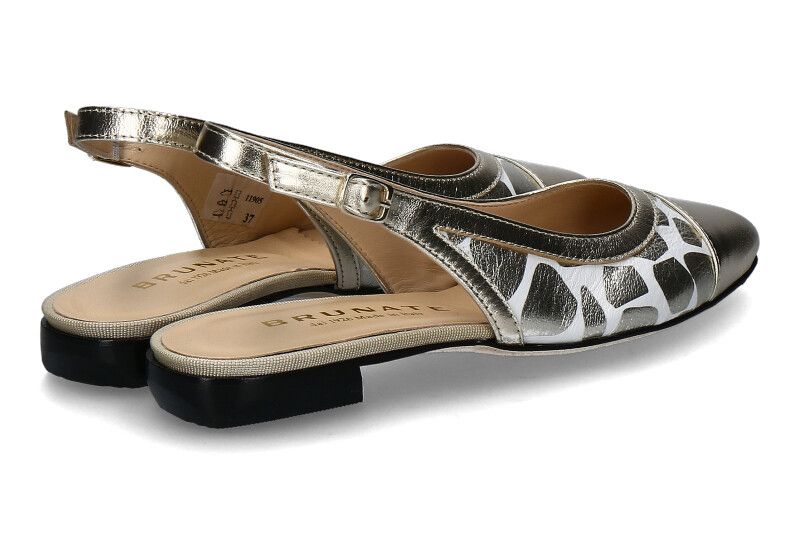 Brunate sling ballerina FLEX NADOS GIFF- platino/silver