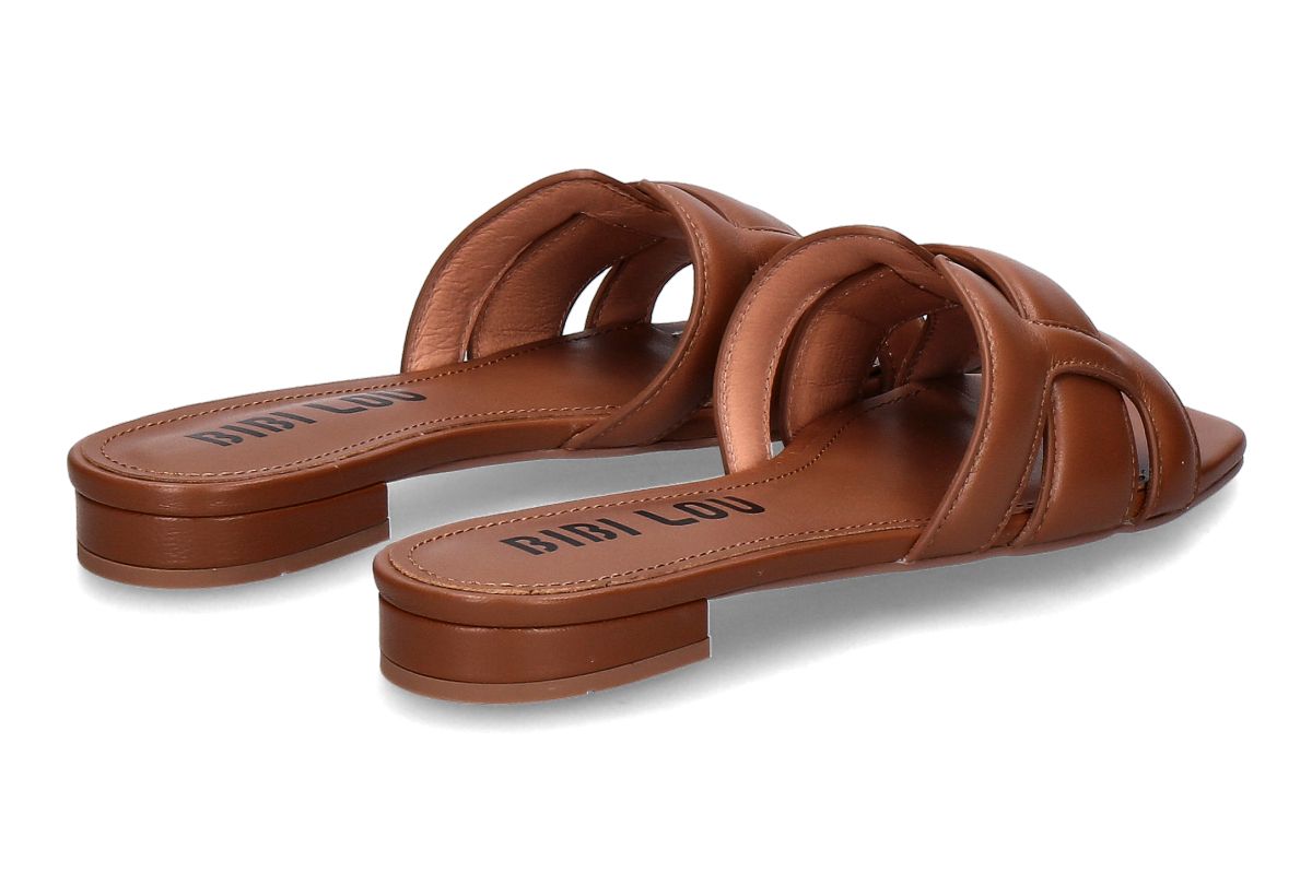 Bibi Lou Mules HOLLY- cuero/ light brown