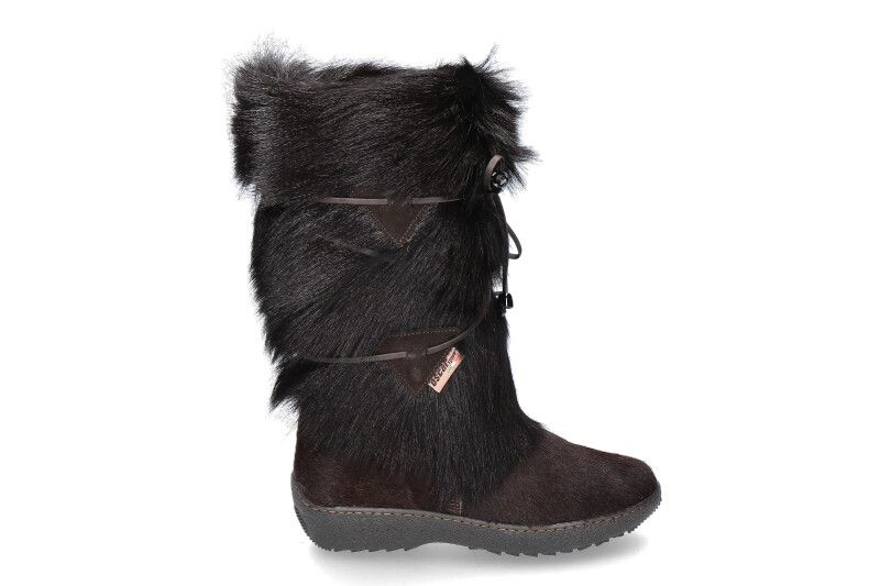 Oscar Sport fur boots "GIADA NERO"