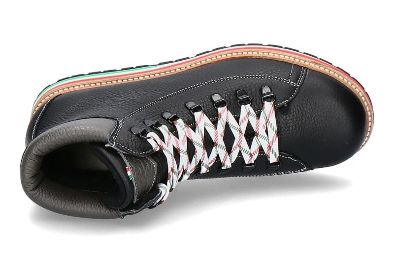 Oscar Sport Men's Lace-Up Boots Lined ARIEL ITALIA - black