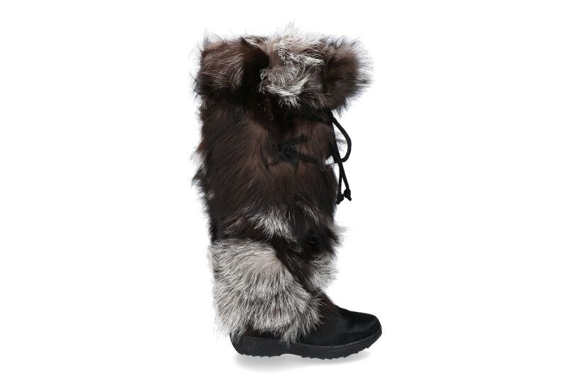 Oscar Sport fur boots GIADA GOAT FUR- black